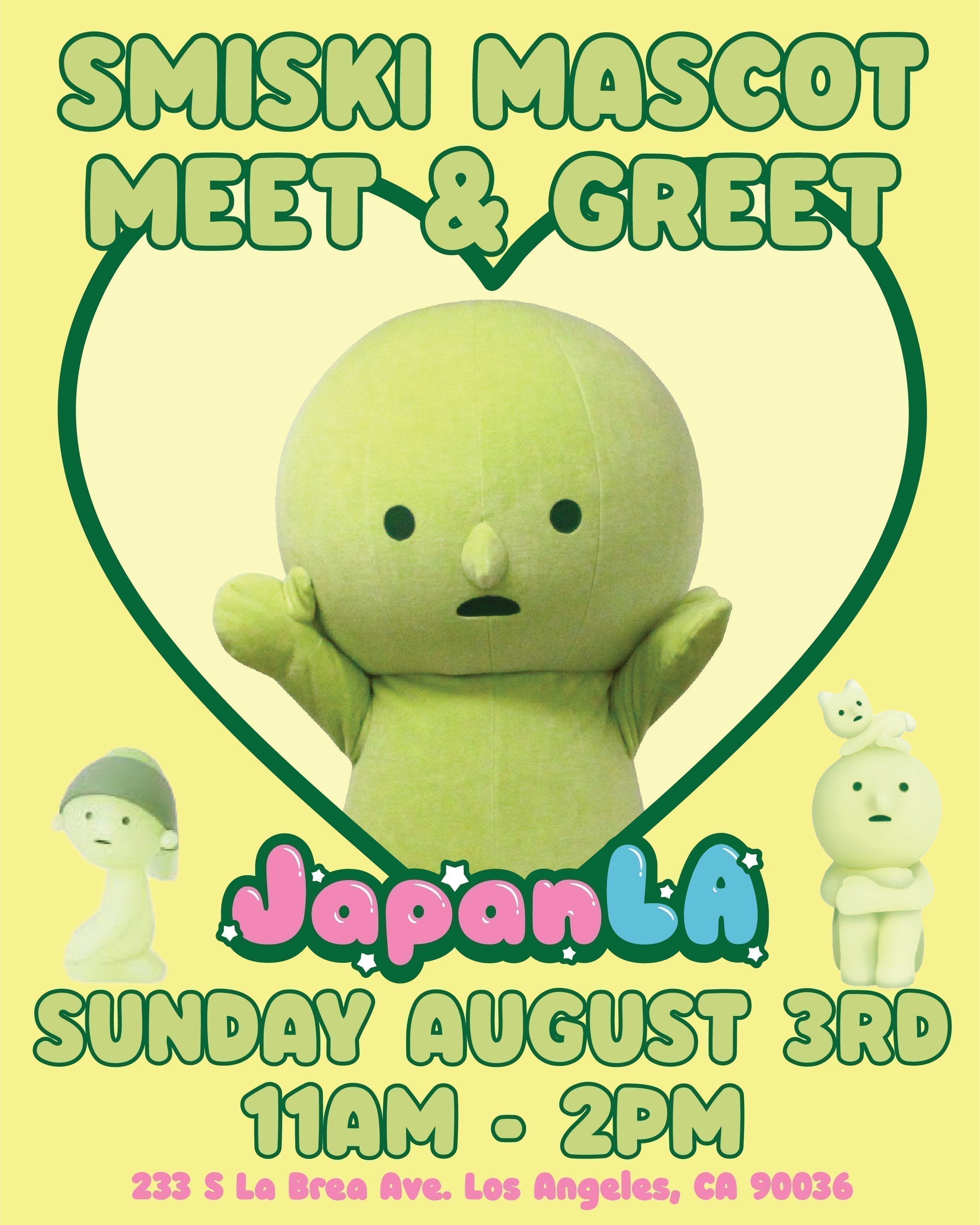 Smiski Mascot Meet & Greet! Sunday August 3rd! 💚 – JapanLA