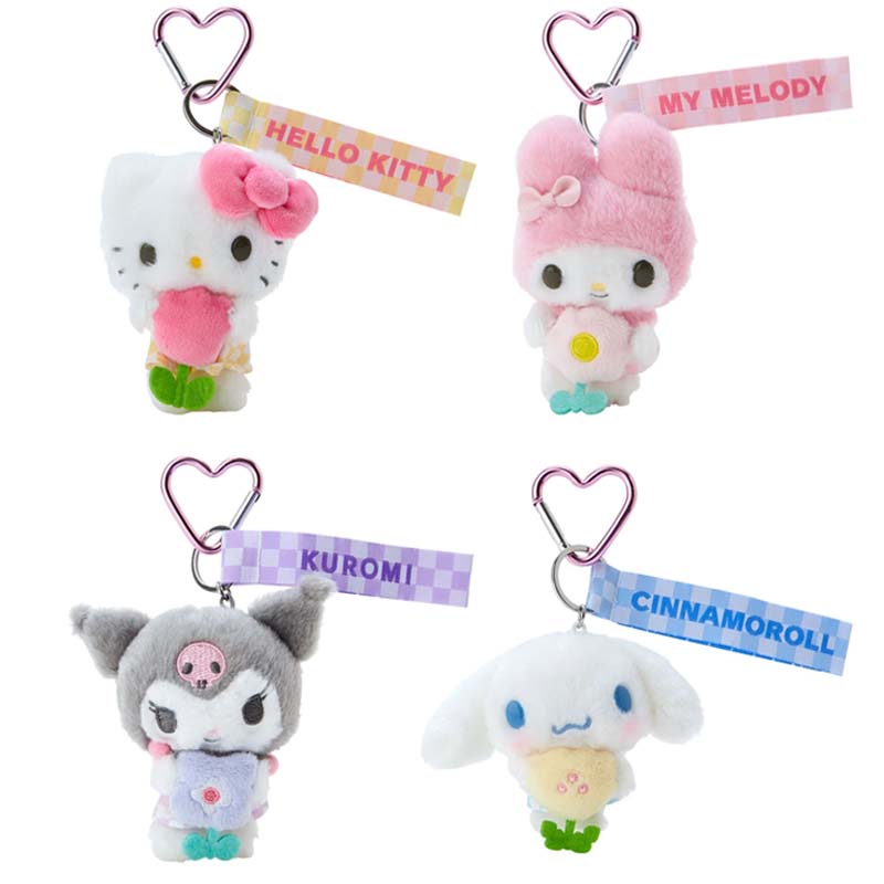 Sanrio Pastel Check Mascot Keychain – JapanLA