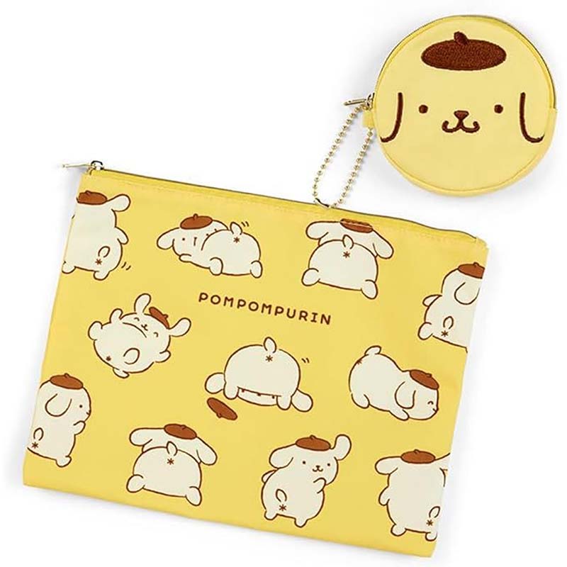 Pompompurin Oshiri Puri Puri Purin 2-pc Zipper Pouch Set – JapanLA