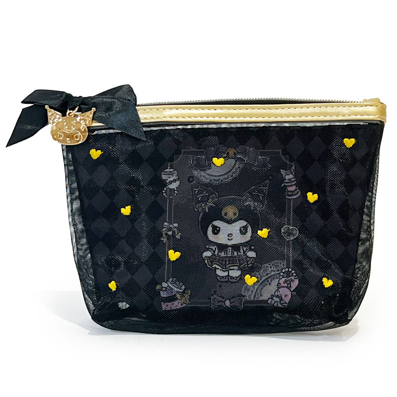 Kuromi Gold Ribbons Pouch – JapanLA