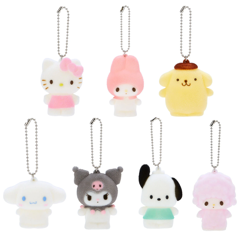 Sanrio Flocked Keychain Mascot – JapanLA