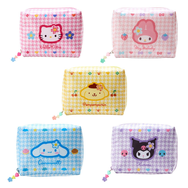 Sanrio Retro Houndstooth Zipper Pouch – JapanLA