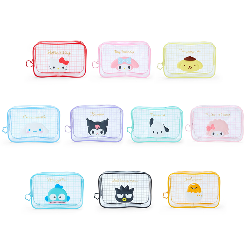 Sanrio Clear Grid Zipper Pouch – JapanLA