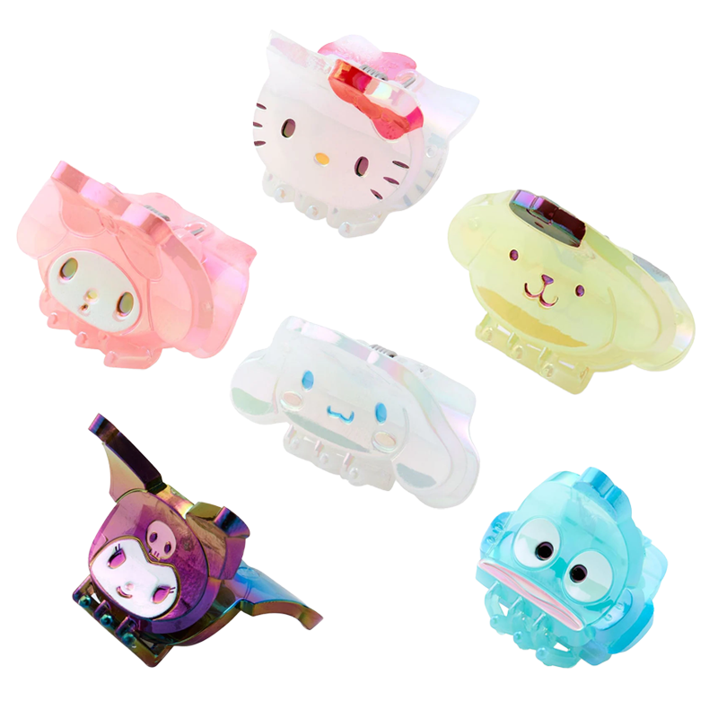 Sanrio Iridescent Mini 4 Hair Clips Set – JapanLA