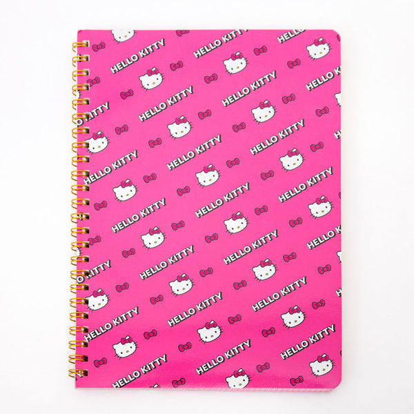 Hello Kitty Pink Print Spiral Notebook – JapanLA