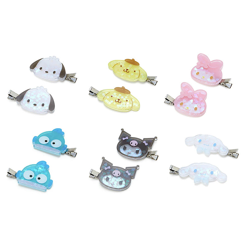 Sanrio Character Face Sparkle Bangs Clip Set – JapanLA